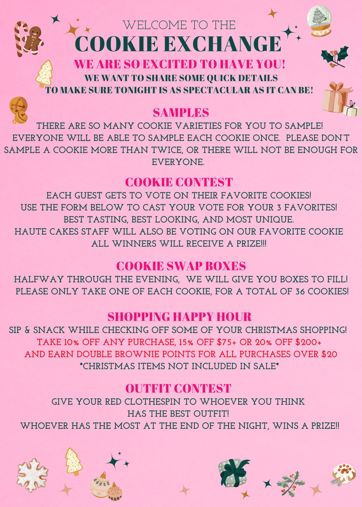 Cookie Exchange 2025 | Haute Cakes Pastry Shop